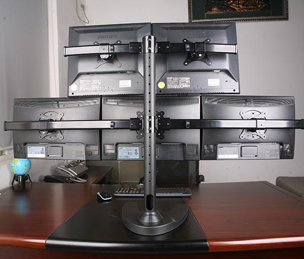 Five Monitor Stand - Freestanding (5MS-FH) – Ergonomic Corporation ...