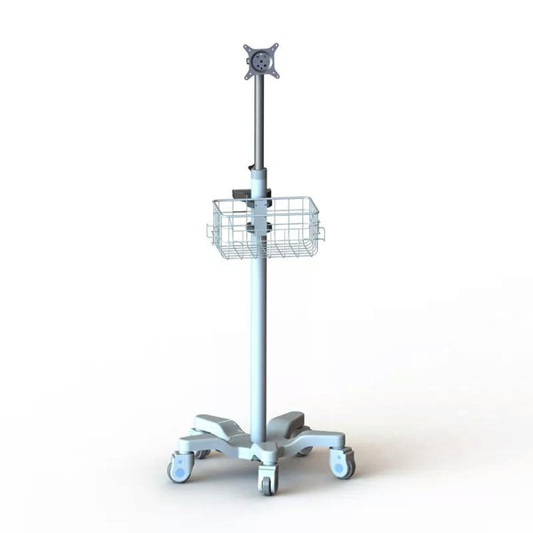 Customized Height Adjustable Patient Monitor Stand Rolling medical car ...