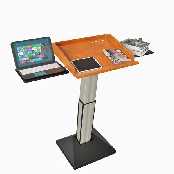 Smart Lectern Electronically Height Adjustable with Light and Mic ...