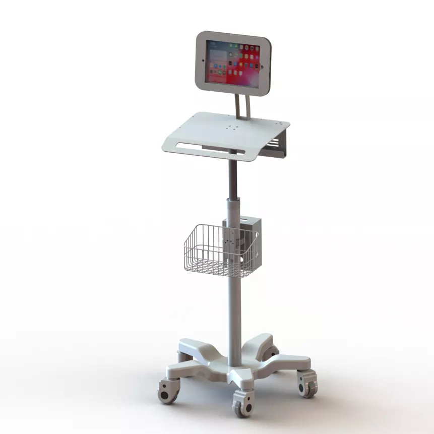 Movable Hospital Tablet Cart Trolley for 9.7 inch /10.2 inch / 12.9inc ...
