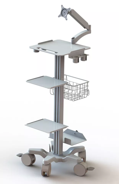 360 degree adjustable stand up desk hospital medical mobile computer w ...