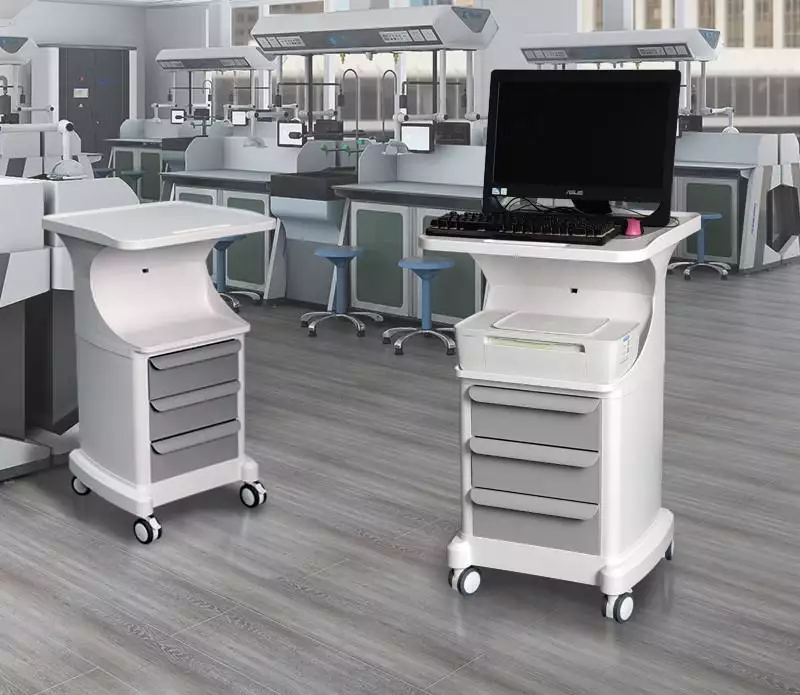 Mobile Trolley Cart Ultrasound Imaging Scanner Hospital Storage Dental ...