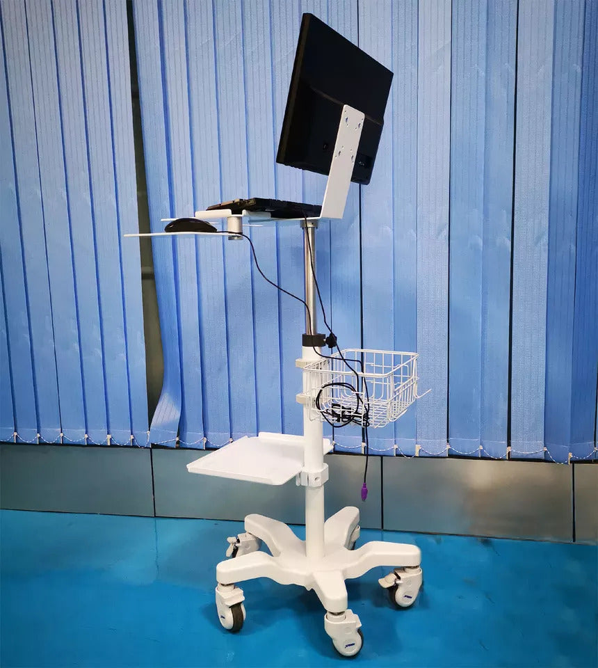 Hospital Mobile Computer Trolley cart for office / dental / medical us ...