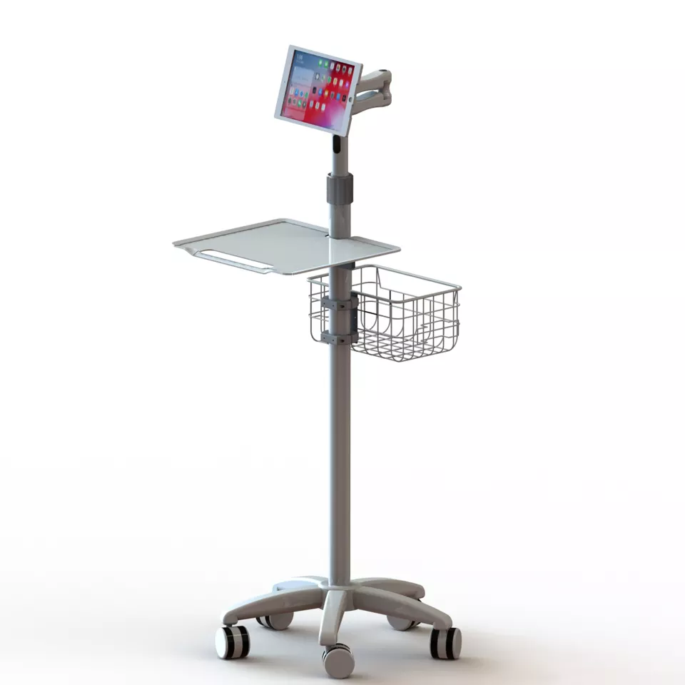 Movable Hospital Tablet Cart Trolley for 9.7 inch /10.2 inch / 12.9inc ...