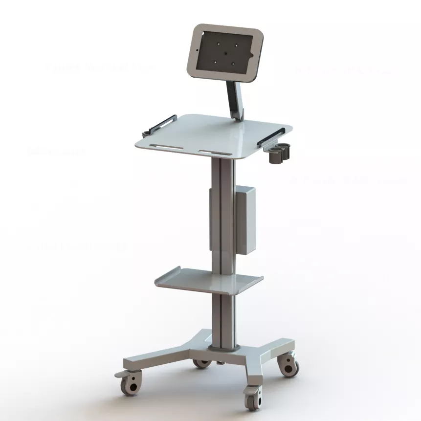 Movable Hospital Tablet Cart Trolley for 9.7 inch /10.2 inch / 12.9inc ...