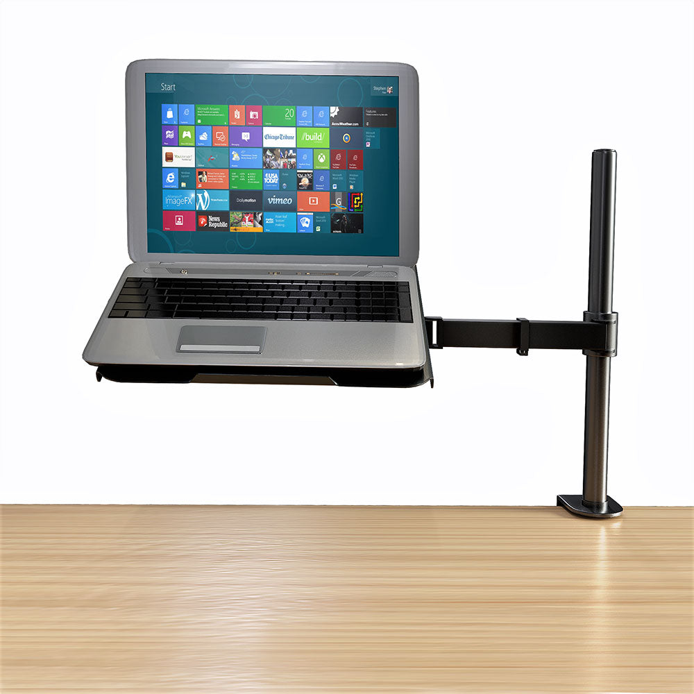 Fully Adjustable Extension with C Clamp Single Laptop Notebook Desk Mo ...