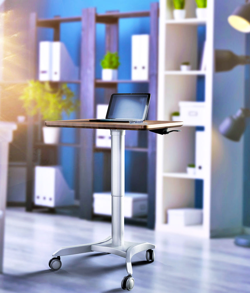 Instant Multi-Purpose Rolling Podium Lectern with Wheels Laptop Workst ...